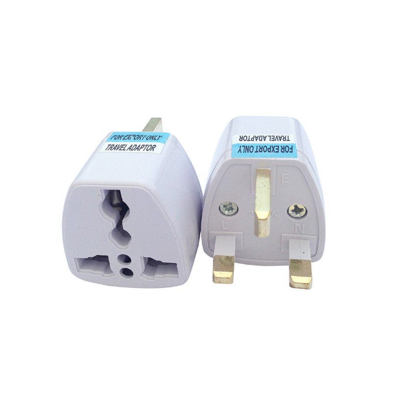3 Pin Plug Adaptor UK Universal 2 & 3 Pin Multi Plug International ...