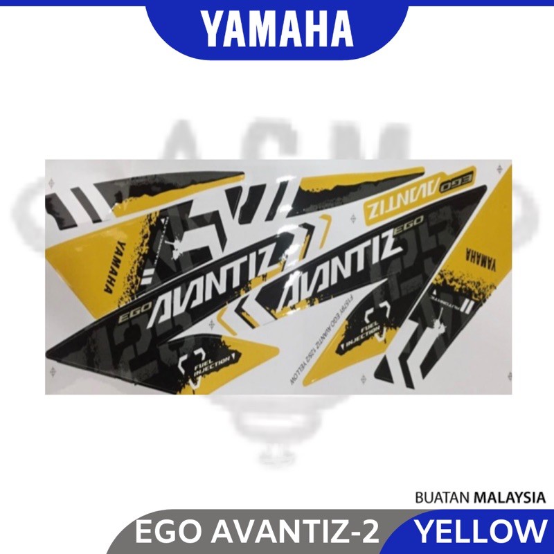 YAMAHA Ego Avantiz Body Cover Set Coverset Sticker Strike Stripe Ego ...