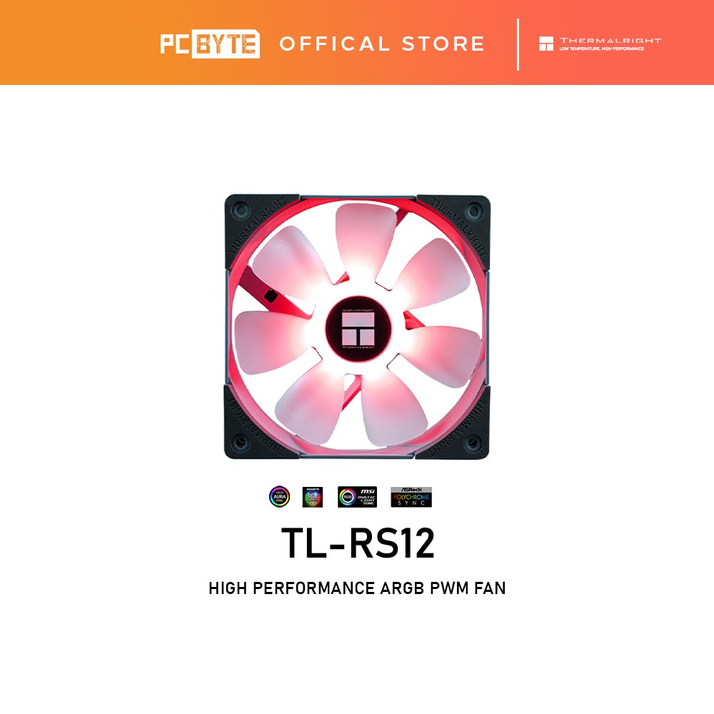 Thermalright TL-RS12 ARGB Single Fan Package ARGB Chassis Fan (120mm) PCByte | Shopee Malaysia