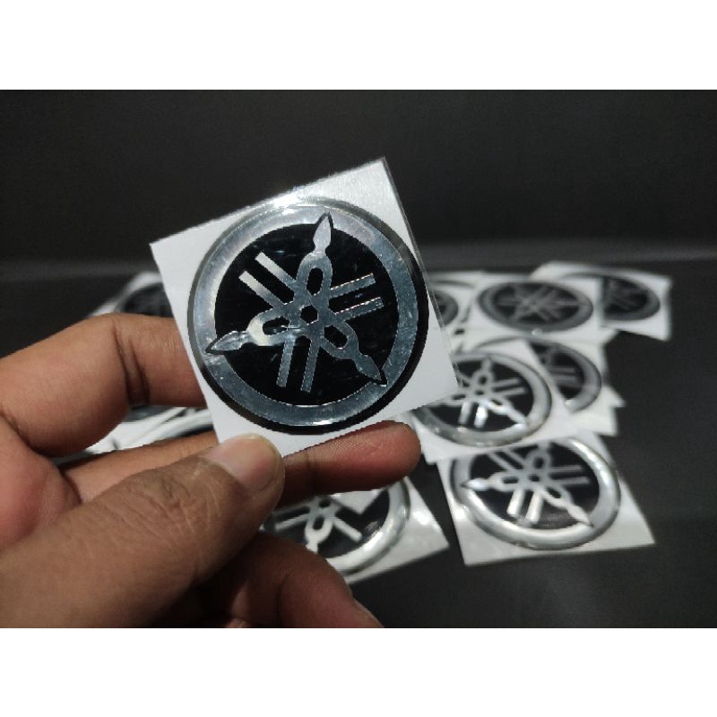 Yamaha logo Emblem 5cm yamaha tuning fork embossed sticker | Shopee ...