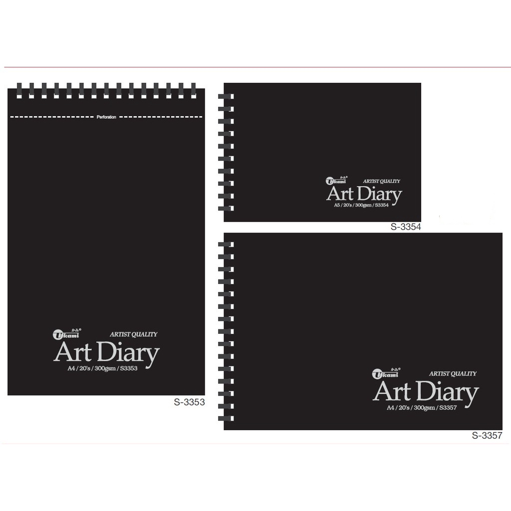 Ukami A4 & A5 Art Diary Sketch Book , Art & Decor , Sketch Book ...
