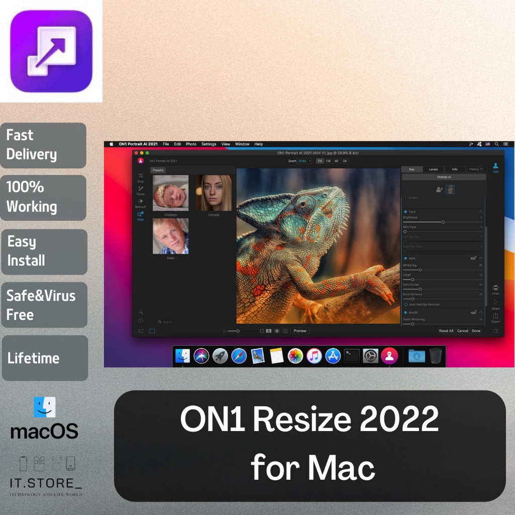 ON1 Resize 2022 Lifetime for Intel and M1 Chip Apple Silicone MacOs ...