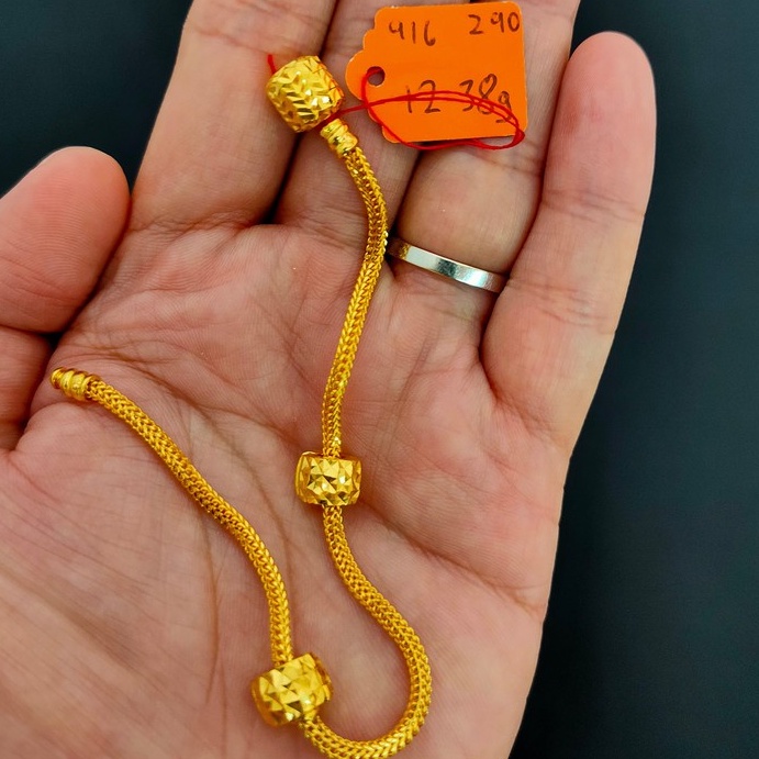 Rantai Tangan Pandora Korea Cop 916 Emas Korea 24k Gelang Tangan Emas ...