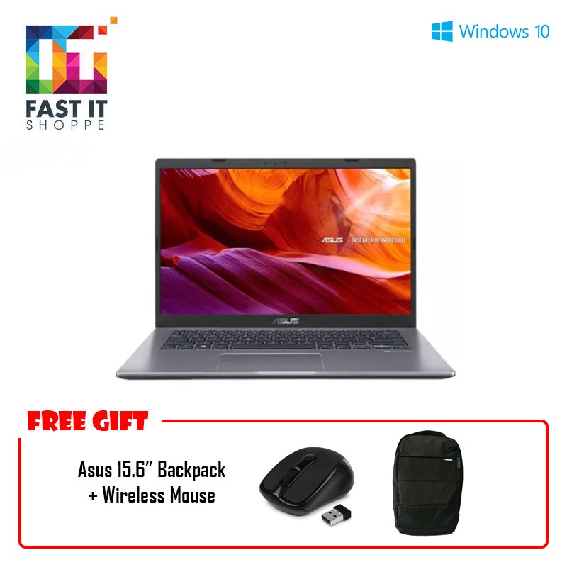 ASUS A409M-ABV502T SLATE GREY ( N4020,4GB,256SSD,14" HD,W10,2YRS+ADP ...