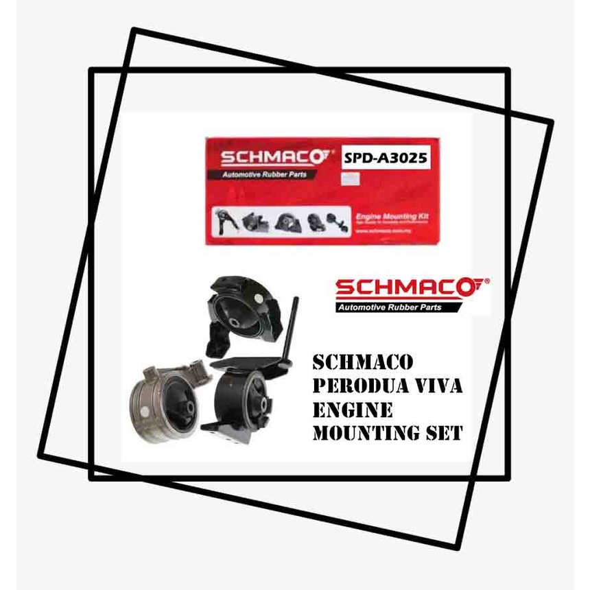 [XL]SCHMACO PERODUA VIVA 660 850 1.0 ENGINE MOUNTING SET | Shopee Malaysia