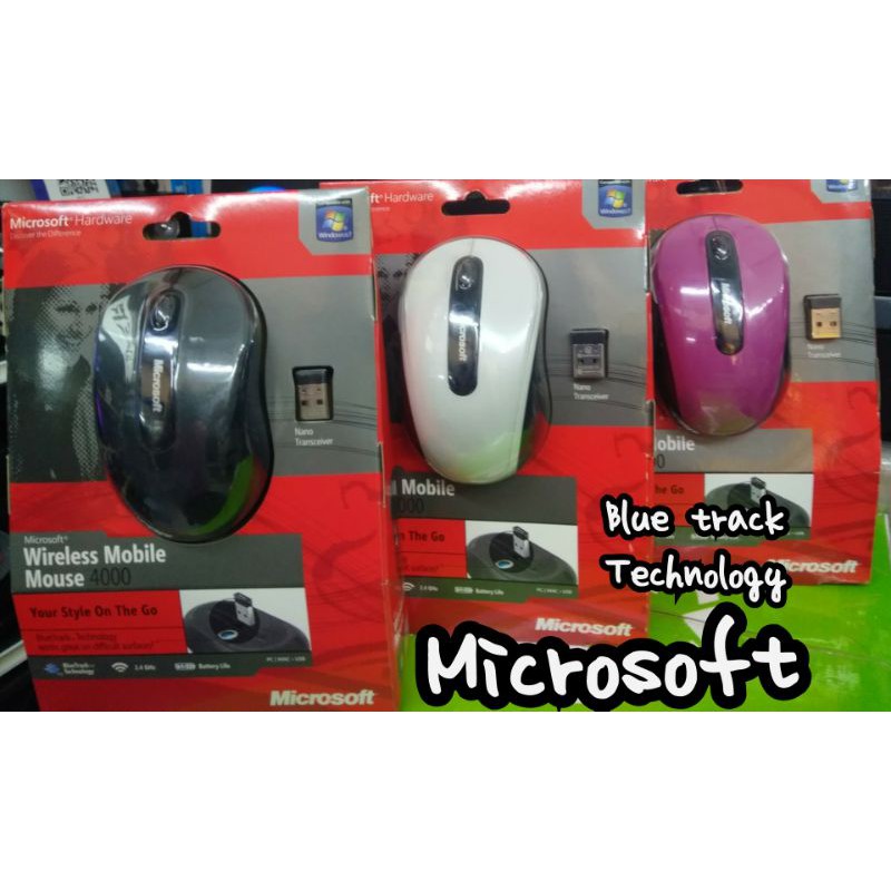 MICROSOFT WIRELESS MOBILE MOUSE 4000 BlueTrack Technology | Shopee Malaysia