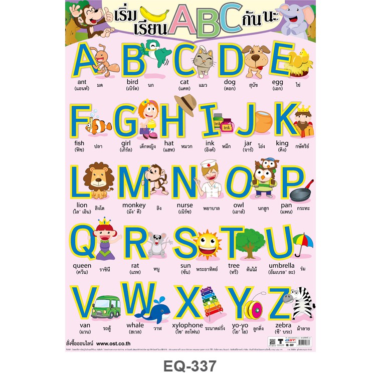 Start Learning ABC Paper Poster EQ-337 | Shopee Malaysia