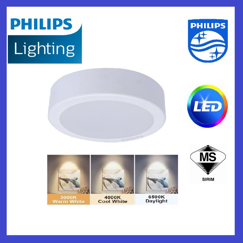 Philips Essential SmartBright Downlight Surface Mounted (DN027C ...