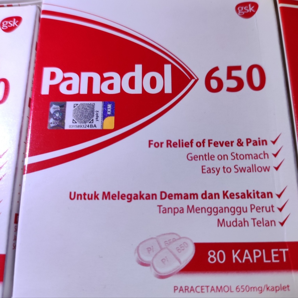 PCM Paracetamol Panadol 650mg ActiMol 650mg Relieves Headache & Fever ...