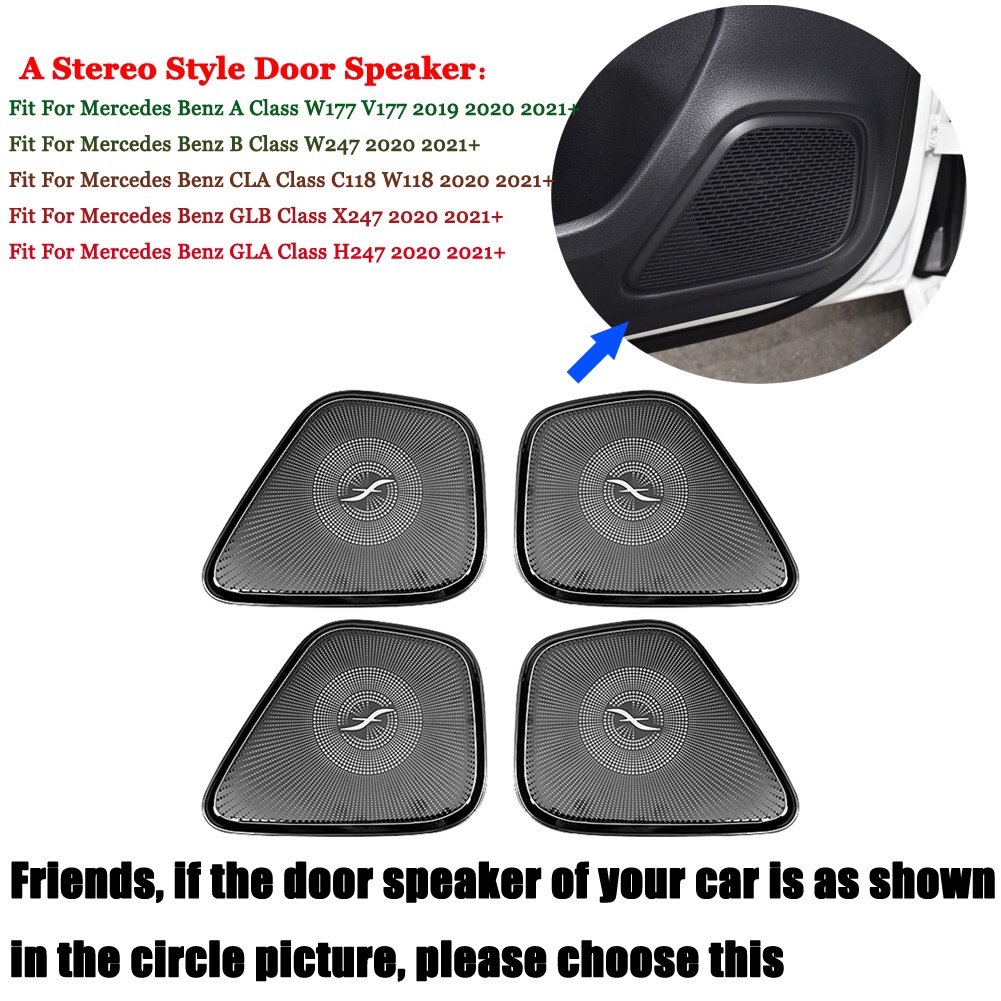 For Mercedes Benz A B CLA GLB GLA Class W177 W247 C118 X247 H247 2020 2021+ Car Door Dashboard ...