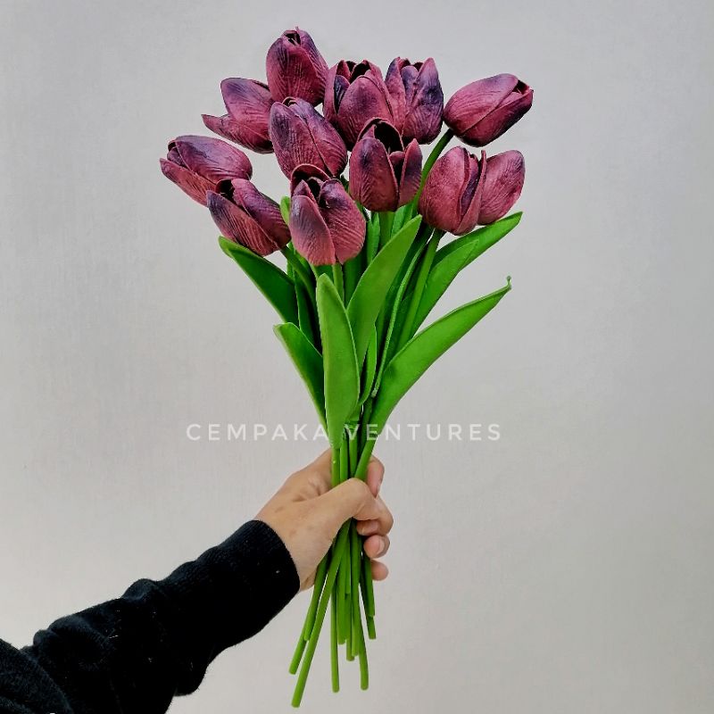 Tulip Flower for Home Bedroom Decor l Pasu Bunga Hiasan Bunga Hiasan ...