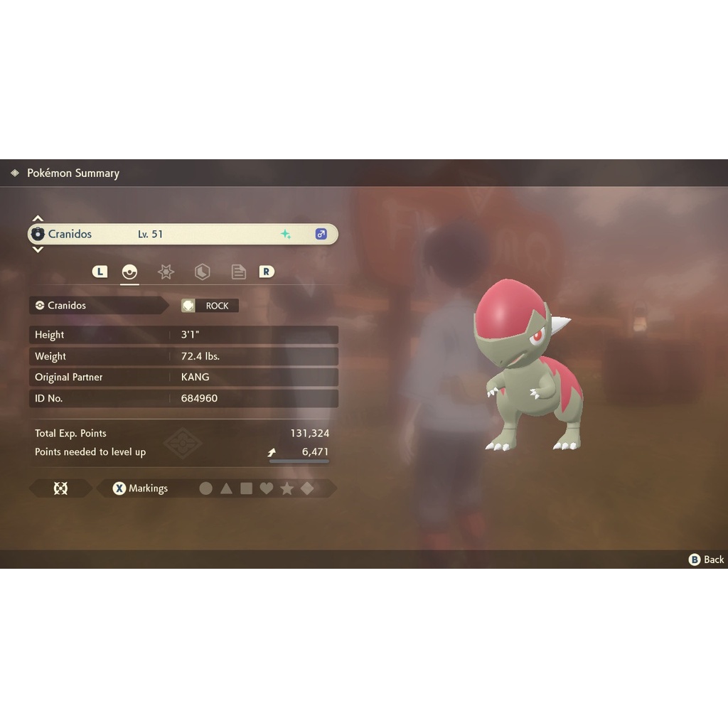 Pokemon Legends: Arceus - 6IV Shiny Cranidos | Shopee Malaysia