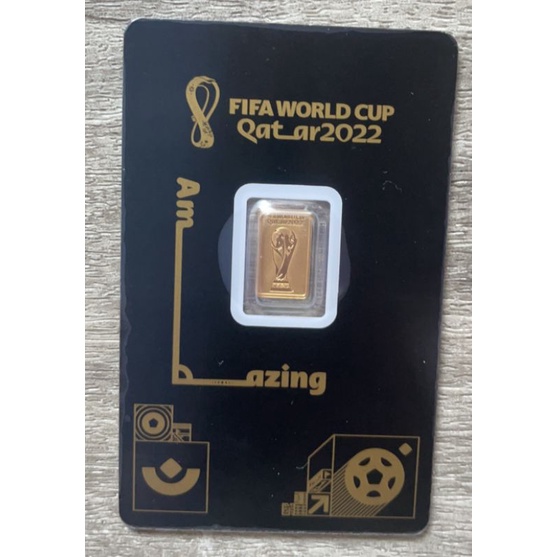 [Rare] 1g 999 Gold bar - Pamp Suisse FIFA World Cup Qatar 2022 ...