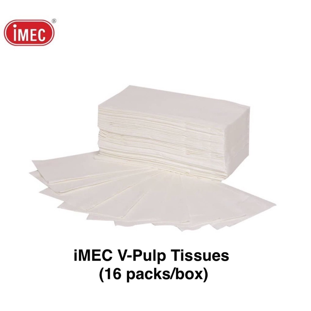 iMEC V-fold, Interfold Paper Towel, 100% Pure Pulp Go Green (16 packs ...