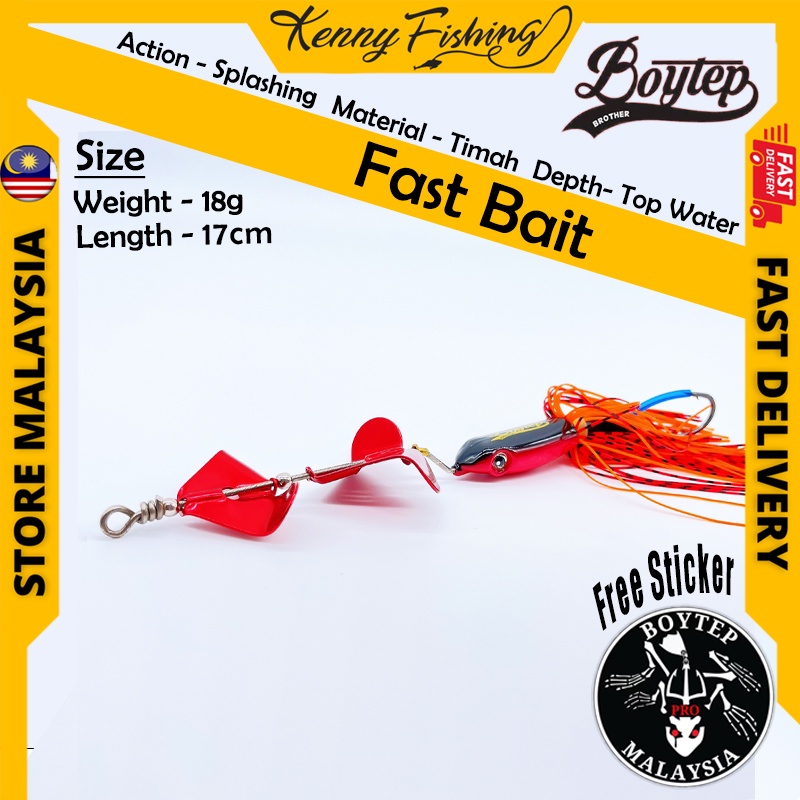 BOYTEP FAST BAIT 18g ( Free Sticker Boytep ) Thailand Propeller - Slash ...