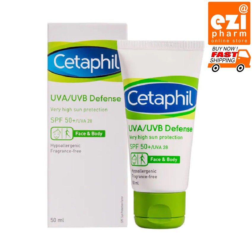 Cetaphil UVA/UVB Defense SPF 50+ Cream 50ML | Shopee Malaysia