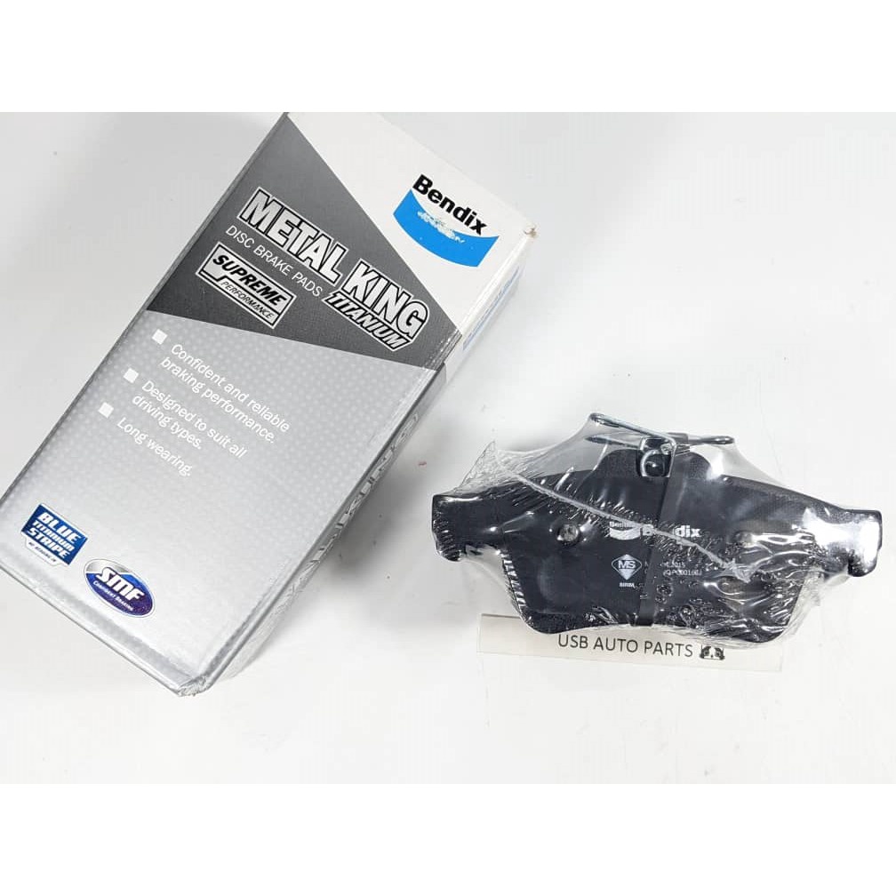 BENDIX METAL KING TITANIUM ORIGINAL REAR DISC BRAKE PAD DB1763 MKT/HD FOR FORD FOCUS FORD KUGA ...