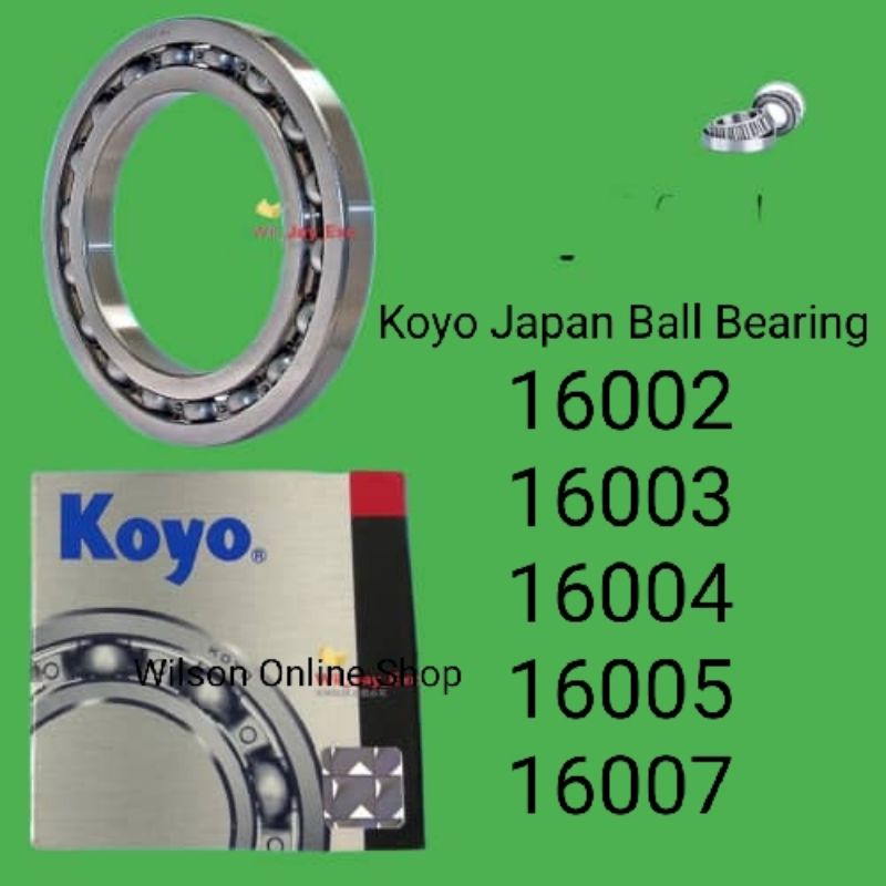 Koyo 16002 16003 16004 16005 16007 Koyo Japan Ball Bearing | Shopee ...