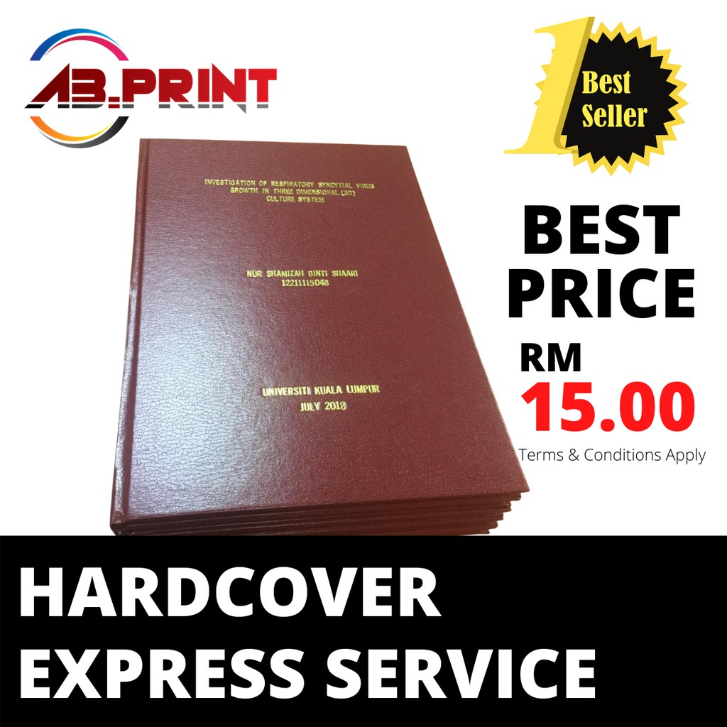 Thesis Hardcover | Thesis Hardbound | Express Service | Back2Print ...