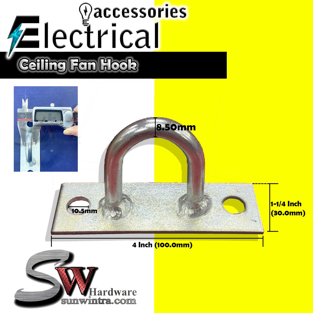 Ceiling Fan Hook Metal Penyangkut Besi Kipas Siling | Shopee Malaysia