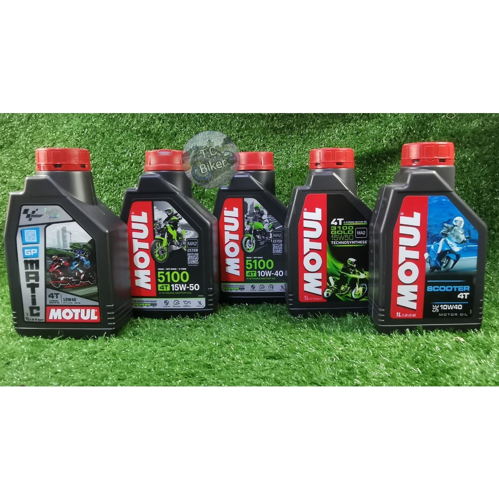 4T MOTUL ENGINE OIL 3100 / 5100 / GP MATIC 10W40 / SCOOTER MINYAK ...