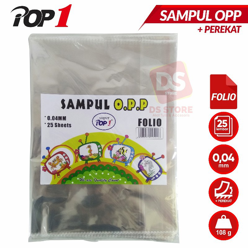 Folio Plastic Book Cover contains 25 POP1 sheets | Shopee Malaysia