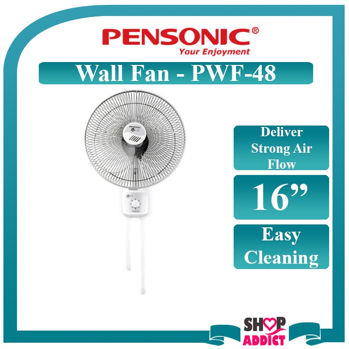 Pensonic 16" Wall Fan PWF-48 / PWF-4901 Kipas Dinding with 3-Speed ...