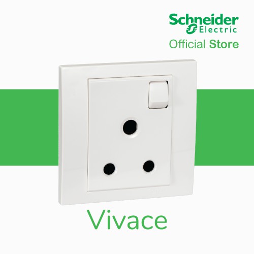 Schneider Electric Vivace 15A 250V 1 Gang Switched Socket | Shopee Malaysia