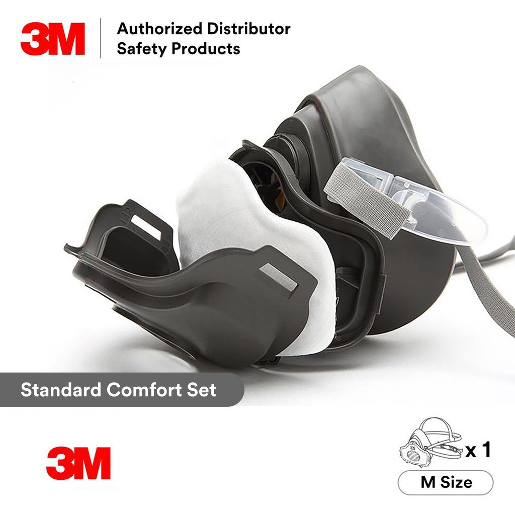 Original 3M 3200 Reusable Half Face N95 Mask Respirator Set | Shopee ...