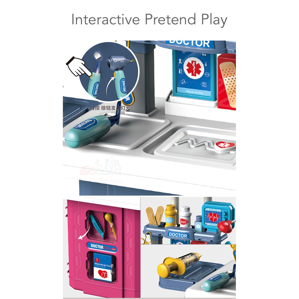 Doctor Play Set For Kids [75cm- 39 Accessories] Pretend Play BIG ...