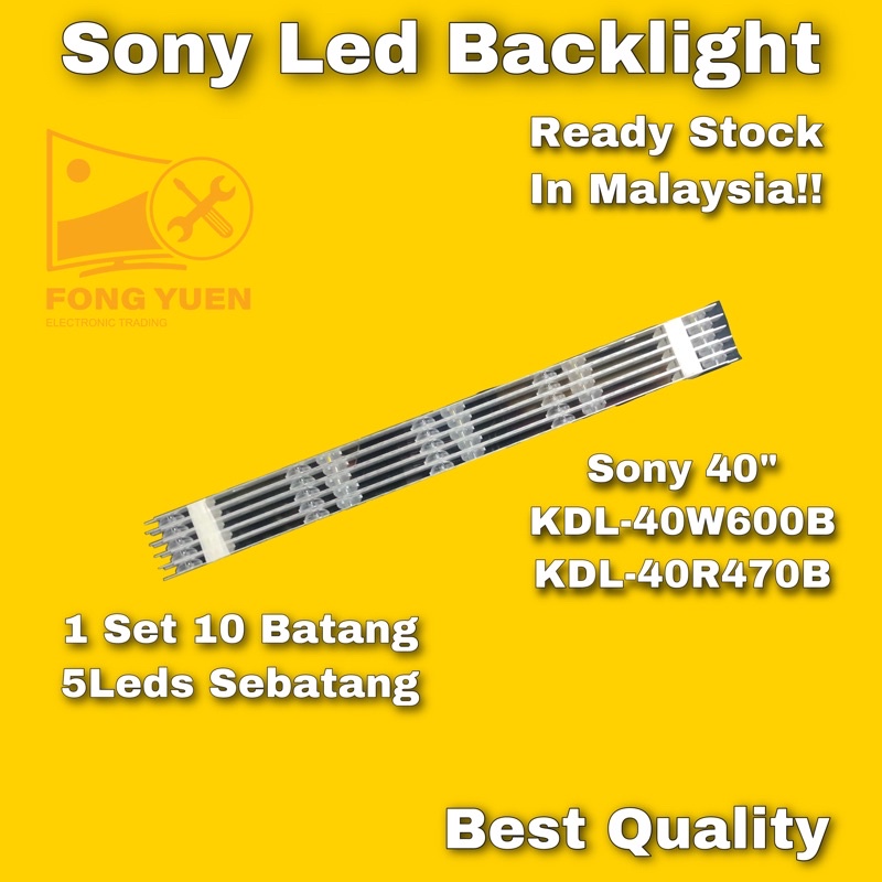 KDL-40W600B KDL-40R470B Sony 40" Led TV Backlight KDL40W600B KDL40R470B ...