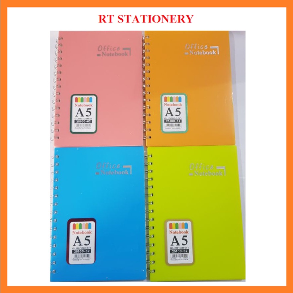 Spiral Wire-O A5 Office Note Book 80pages/ Buku Nota (single line ...