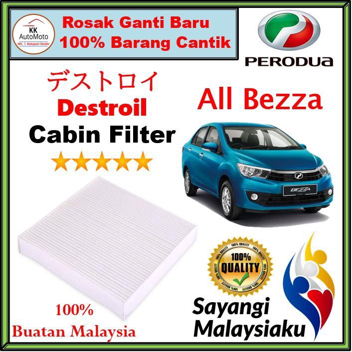 Destroil - Perodua Bezza Air-Cond Cabin Air Filter ( Destroil ) AF102 ...