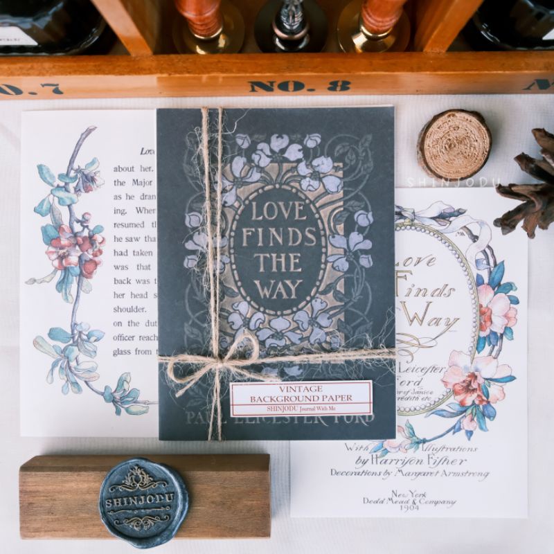Vintage Background Paper Kit (21) | Shinjodu | Journal | Bujo ...