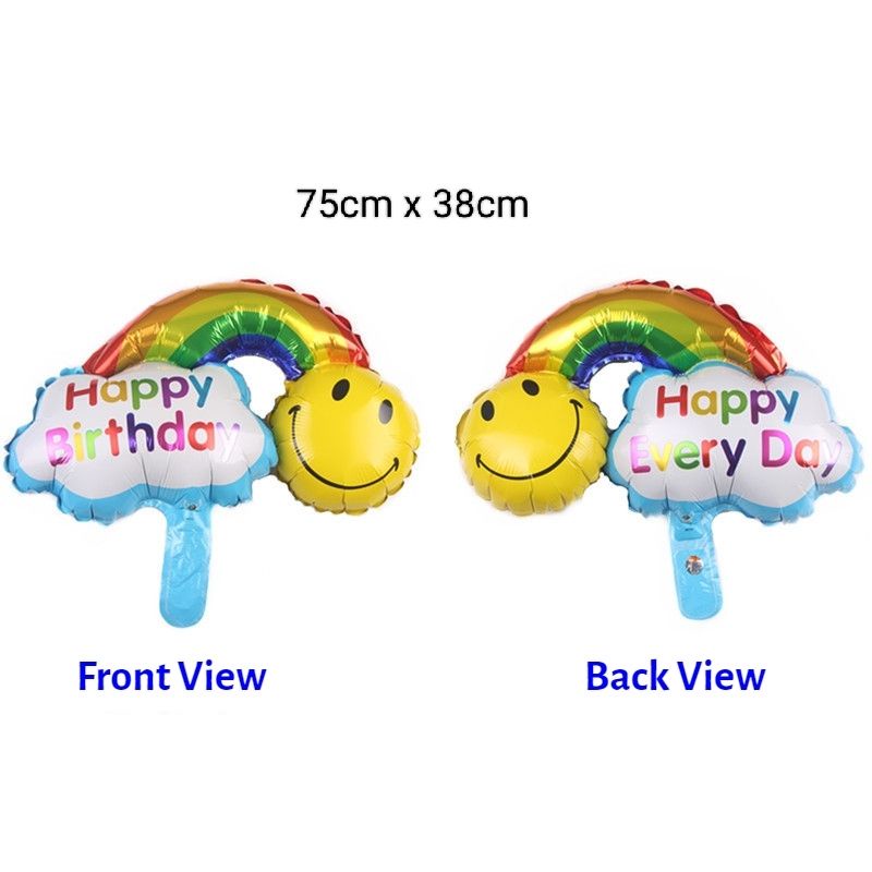 Large Size Sun Moon Shooting Star White Cloud Rainbow Weather awan ...