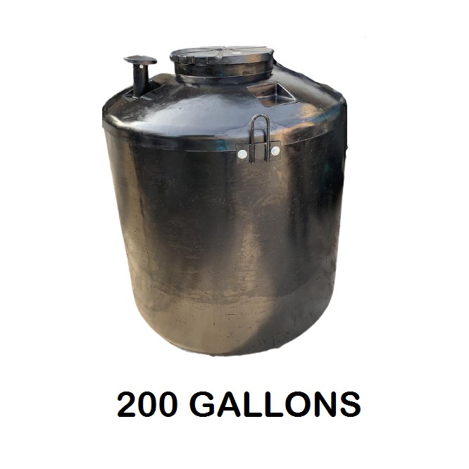 BRAND WEIDA POLY STOR 200 GALLONS HDPE WATER STORAGE TANK C/W MAN HOLE ...