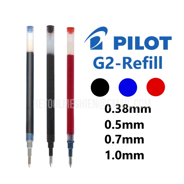 Pilot G2 Gel Pen Refill BLS-G2 (for G2, B2P, MR series roller ball pen ...