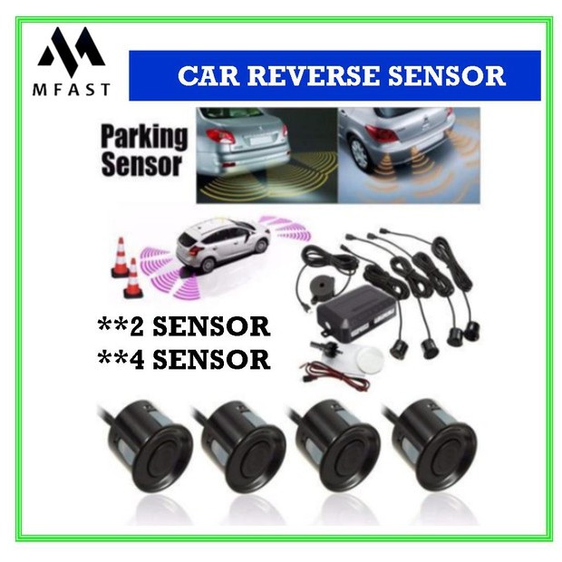 2 Parking Sensors / 4 Parking Sensors Car Reverse Sensor - Black ...