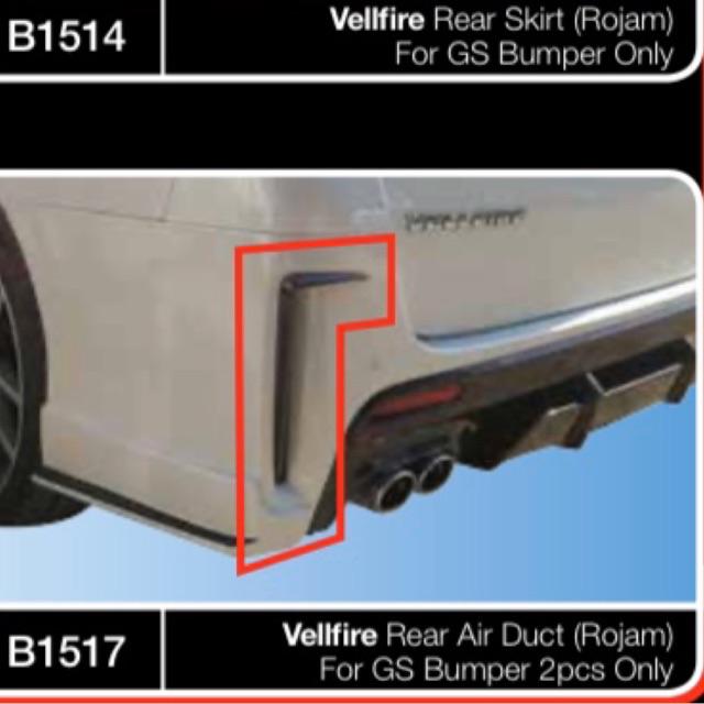 Toyota vellfire ANH20 GS ROJAM Bodykit body kit front side rear lip ...