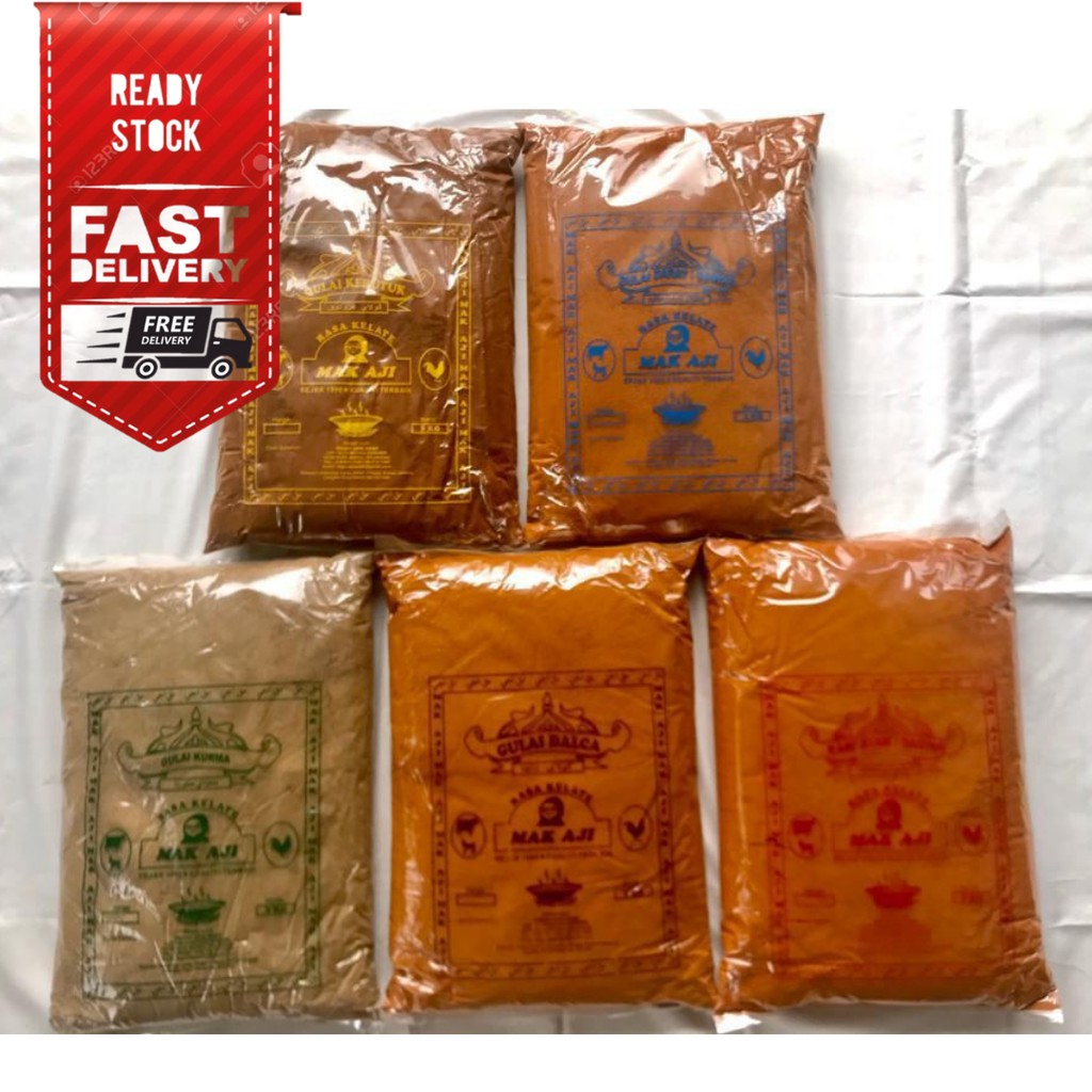 Rempah Gulai Mak Aji Asli/Kari Ayam&Daging,Kurma,Dalca,Darat/Kawah ...