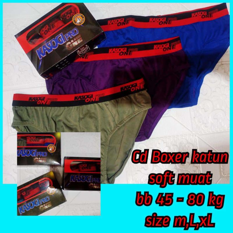 Kasogi pro one men's boxer CD, 1 pack contains 3 pcs | Shopee Malaysia