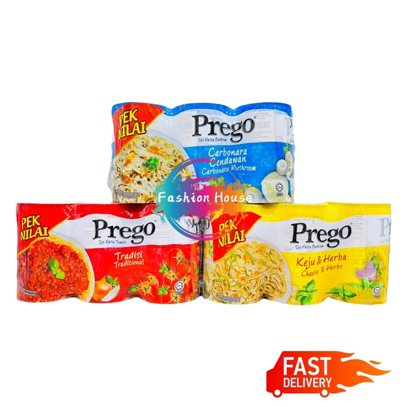 Prego Sos Pasta (290g/300g X 3's) | Shopee Malaysia