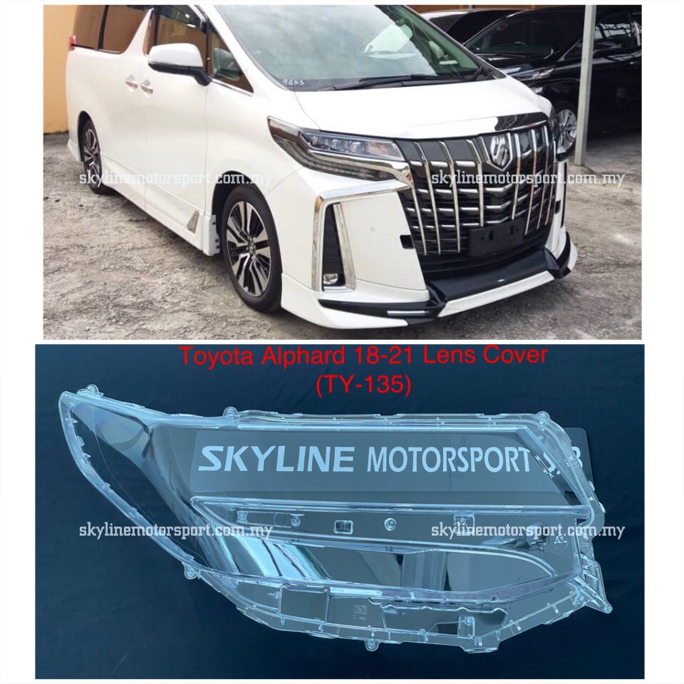 Toyota Alphard AGH30 Head Lamp Lens Cover 2018 2019 2021 2022 | Shopee ...