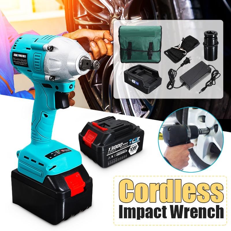 13000mAH Cordless Brushless Electric Impact Wrench Hand Power Drill ...