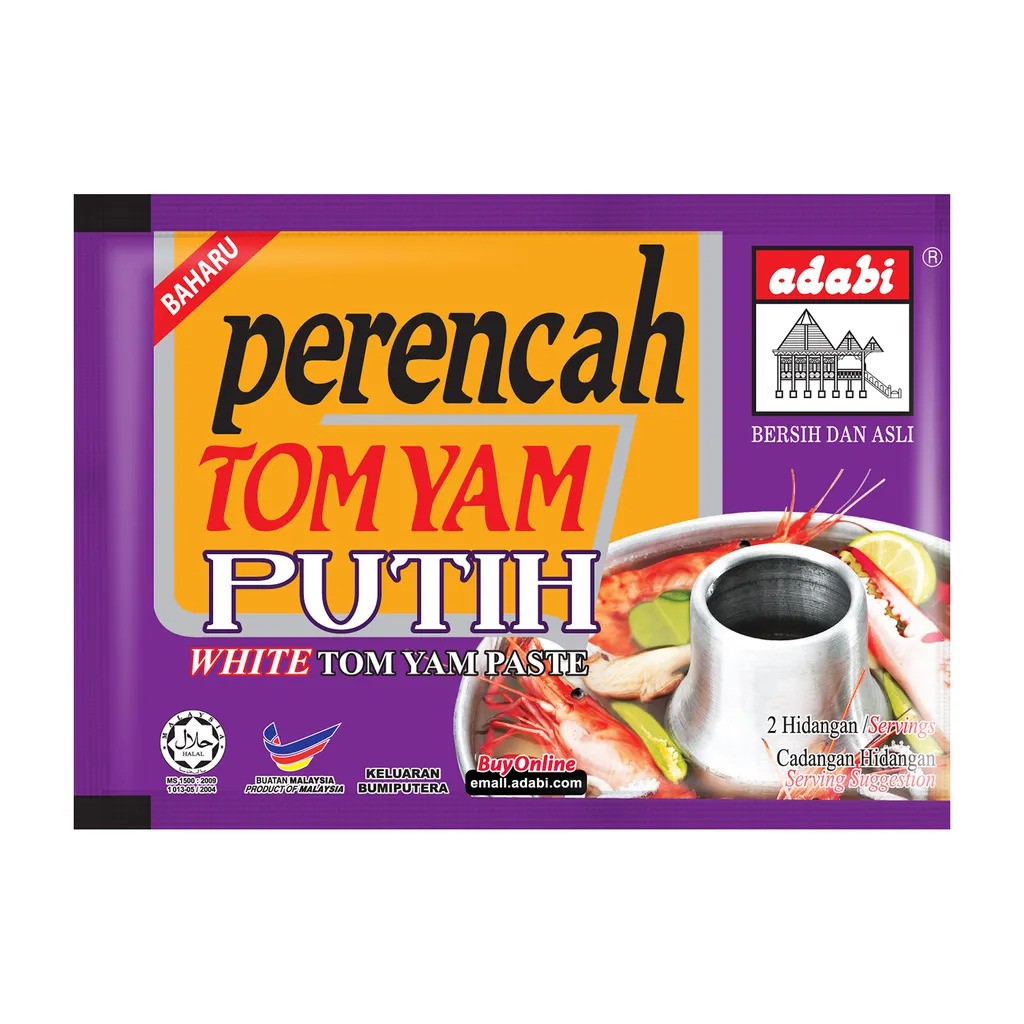 ADABI Perencah Serbuk/Paste (TomYam Seafood/TomYam/TomYam Putih/Bihun ...