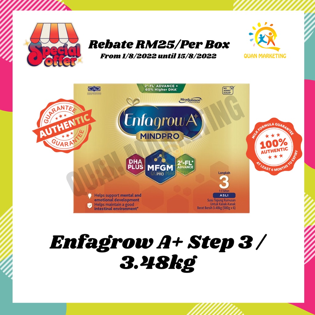 Enfagrow A+ MindPro Step 3 [ Original ] - 3.48kg | Shopee Malaysia