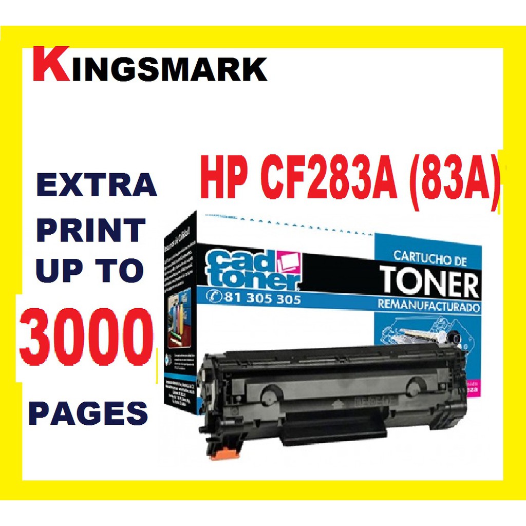 HP PREMIUM CF283A / 283A / 83A Black LaserJet Toner PREMIUM ( EXTRA ...