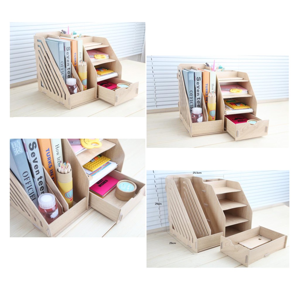 Rak Kayu Simpanan Buku dan Dokumen Serba Guna / Wooden table book ...