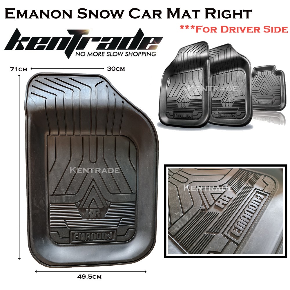 Front Universal Snow Gear Carpet Heavy Duty Deep Tray Rubber Car Mat ...