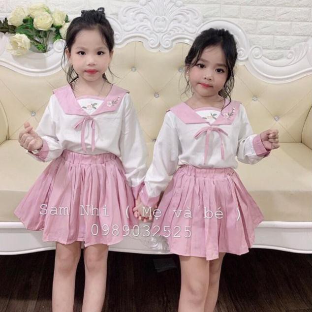 Extremely cute pink set embroidered with two details | Shopee Malaysia
